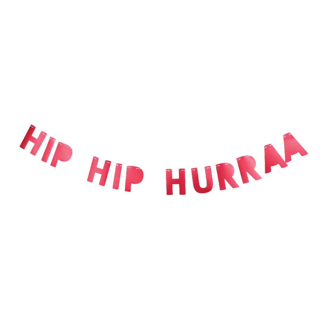 HIP HIP HURRA / Banner - Banner - Himmelrum ApS