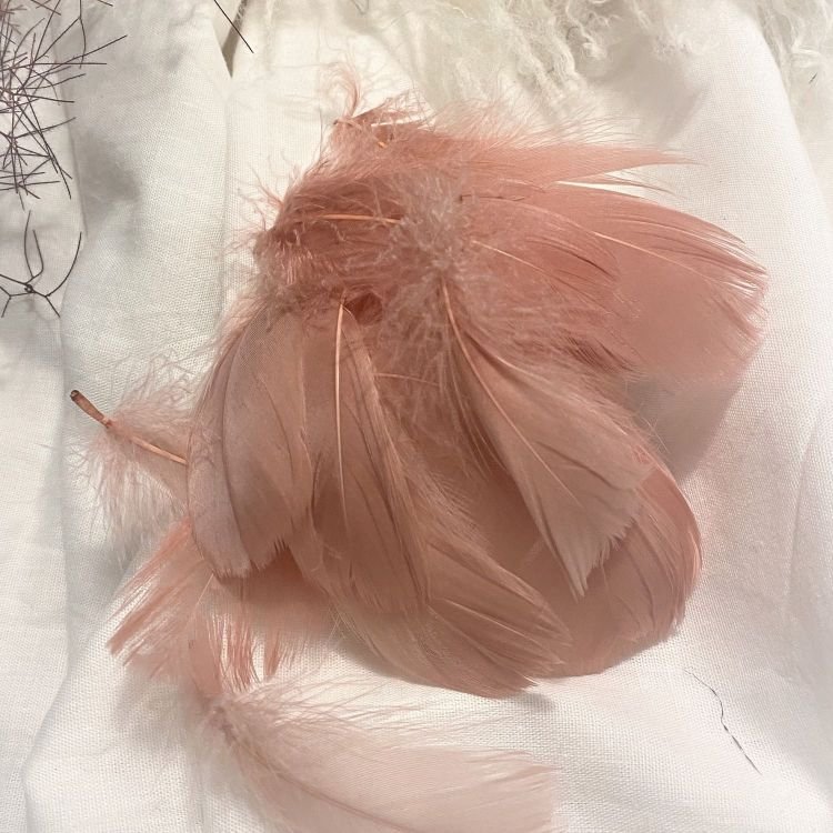 Dekorations Fjer/Gammel Rosa - Diverse - Himmelrum ApS